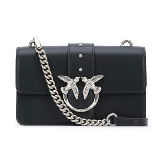 Pinko Pinko, Femme, Sacs, Noir, Taille: ONE Size Love One Chain Shoulder Bag