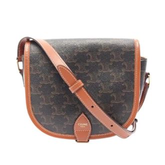 Celine Pre-owned Folco Medium Bag Triomphe Shoulder Bag - - Pre-owned - Damen - Braun - ONE SIZE