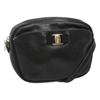 Ferragamo Pre-owned Leder Schultertasche - - Pre-owned - Damen - Schwarzk - ONE SIZE