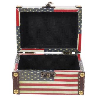 Hemobllo Retro Schmuckk&auml;stchen Holz Aufbewahrungsbox mit Rostschutz Rechteckige Schatzkiste f&uuml;r Zuhause Multifunktionale Vintage Holzbox