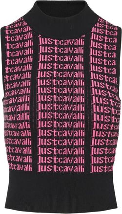 Just Cavalli Femme, Tops, Noir, Taille: 40 FR Canotta