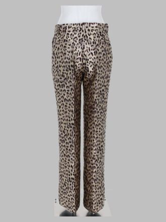 P.A.R.O.S.H. Leopard-Print Cotton Blend Trousers - Multicolor