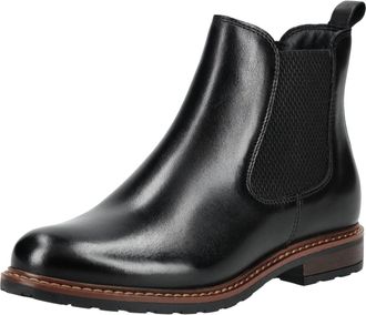 Tamaris Boots Stiefel Damen 1-25056-41/003 Echtleder in schwarz