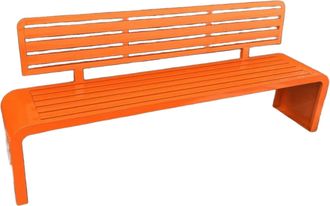 Generic Gartenbank Metall Wetterfest Modern mit Verbreiterter R&uuml;ckenlehne Sitzbank Outdoor mit Verdicktem Boden Einfachs zu Installierens f&uuml;r Terrassen, G&auml;rte