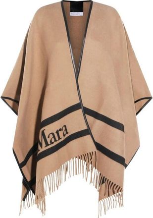 Max Mara Damen Poncho aus Wolle