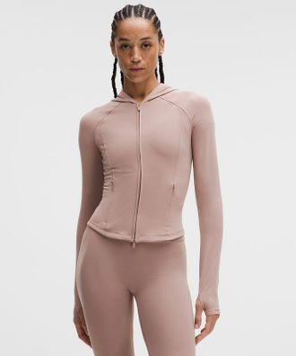lululemon Wunder Train Jacke f&uuml;r Frauen - Gr&ouml;&szlig;e 14 in Ashen Rose