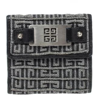 Givenchy Pre-owned Canvas portemonnaies - - Pre-owned - Damen - Grau - ONE SIZE