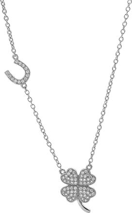 Orphelia Damen-Ketten mit Anhänger 925 Sterling Silber zirkonia ZK-7364
