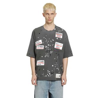 Miharayasuhiro Embellished Sticker T-Shirt