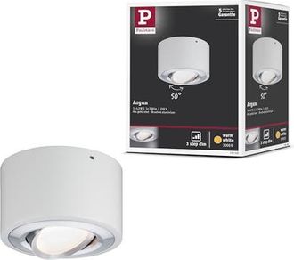 Paulmann 797.08 LED Deckenleuchte Argun 1-flammig 4,8W Wei&szlig; matt/Alu geb&uuml;rstet