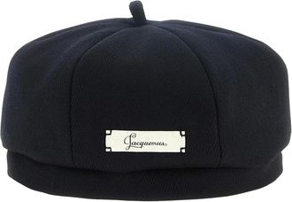 Jacquemus Le Basque Cavallo Beret - Femme - Accessoires - Bleu - Taille: 58 CM