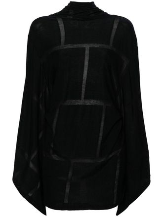Yohji Yamamoto cardigan à design drapé - Noir