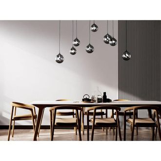 Fischer & Honsel Neuwertig] Fischer&honsel Led H&auml;ngeleuchte Bala H&auml;ngeleuchte Lampe 8 Flammig G9 Rauchglas B-Ware