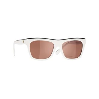 Chanel Square Sonnenbrillen - - Accessories - Damen - Wei&szlig; - 55 MM