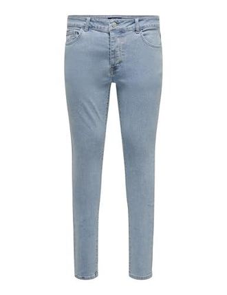Only & Sons Onswarp Skinny 7985 PIM DNM Noos, Bleu Jeans Clair, 29W / 34L Hommes