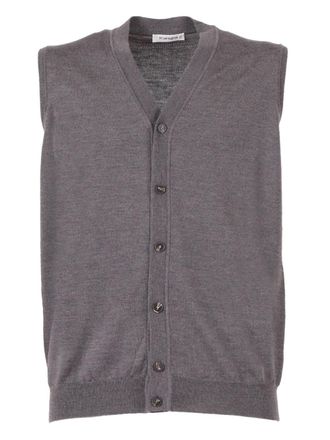 KANGRA pull en laine &agrave; design sans manches - Gris