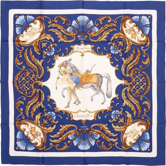 Herm&egrave;s T&uuml;cher & Schals - Scarf - Gr. unisize - in Blau - f&uuml;r Damen