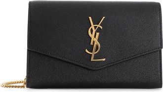 Saint Laurent Uptown Chian Wallet in Grain de Poudre
