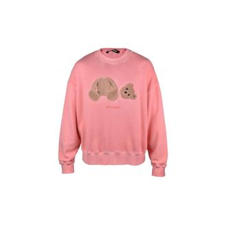 Palm Angels Baumwoll-Sweatshirt - - Sweatshirts & Hoodies - Herren - Rosa - XL
