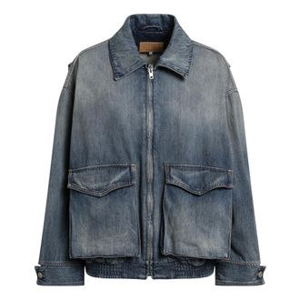 Maison Margiela Denimjacke mit Pattentaschen - - Jackets - Damen - Blau - XS