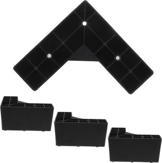 DOITOOL 4stücke Sofabeine Kunststoff Möbel Steigleitungen Anti-Skid Füße Zur Höheserhöhung Für Sofa Schrank Kommode Schubladenbank Möbelbeine