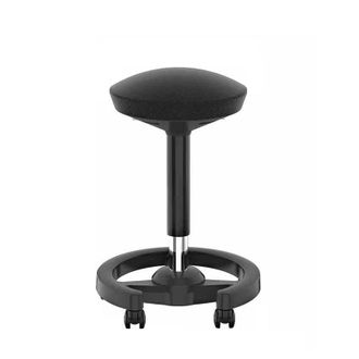 Generic Sattelstuhl, ergonomischer Rollenhocker, h&ouml;henverstellbarer Arbeitsstuhl, 300 Pfund Tragkraft, geeignet for Sch&ouml;nheitssalons, Bars und B&uuml;ros(Black)