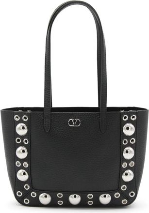 Valentino Garavani Shopper & Totes - Black Leather Tote - Gr. unisize - in Schwarz - f&uuml;r Damen