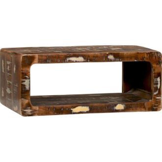 vidaXL Vidaxl - Meuble tv avec &eacute;tag&egrave;re Multicolore Bois massif de r&eacute;cup&eacute;ration