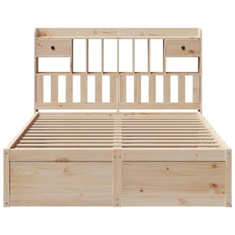 Generic 90 X 200 cm, Weißer Bettrahmen, Konstruktion aus Massivem Kiefernholz, Matratze Separat Erhältlich (140 x 190 cm)