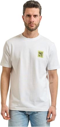 HUGO BOSS Homme, Tops, Blanc, Taille: 3XL T-shirt Coupe D&eacute;contract&eacute;e