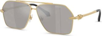 Versace Homme, Accessoires, Jaune, Taille: 63 MM Lunettes de soleil