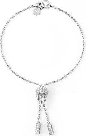 Philipp Plein Femme, Accessoires, Gris, Taille: ONE Size Bracelet Pendentif Cristal