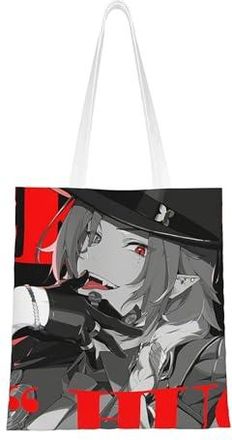 Generic 40.6 X 38.0 cm Canvas Totes Hand Shopping Bag With All Roles Print Zenless Zone Zero Impression For Daily Shopping Shoulder Bag