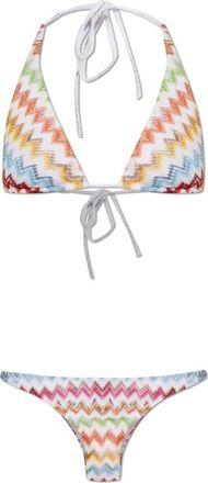 Missoni Femme, Maillots de bain, Multicolore, Taille: 38 FR Bikini &agrave; Liens Chevron