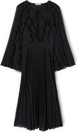 Motivi Femme, Robes, Noir, Taille: 40 FR Robe pliss&eacute;e en georgette