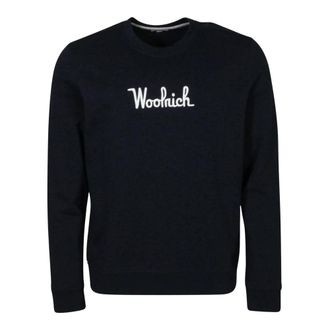 Woolrich Klassischer Rundhals-Sweatshirt - - Sweatshirts & Hoodies - Herren - Blau - L