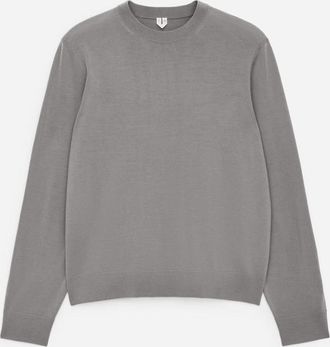 Arket Feinstrickpullover Aus Merinowolle -Grau