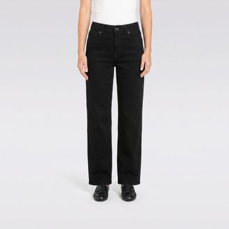 MAC Broeken Bequeme Jeans MAC Gracia, Damen, Gr. 42, L&auml;nge 32, schwarz (schwarzton), Denim/Jeans, Obermaterial: 98% Baumwolle, 2% Elasthan, comfort fit kn&ouml;chellan