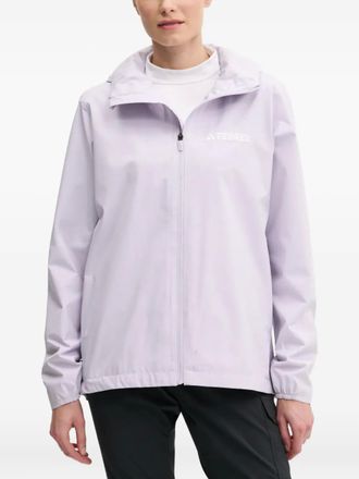 adidas veste imperméable à capuche - Violet