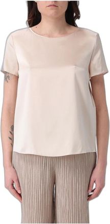 Emporio Armani Seiden-Satin-Bluse - - Blouses & Shirts - Damen - Rosa - M