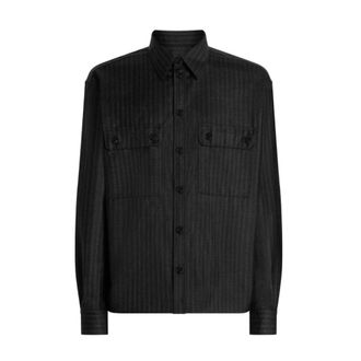 Dolce & Gabbana Homme, Chemises, Noir, Taille: XL Over Fit Cotton Shirt