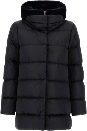 Herno Femme, Manteaux, Noir, Taille: 42 FR Piumino A-Shape