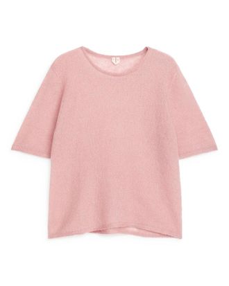 Arket Oberteil Aus Woll-Mohair-Mischung -Rosa