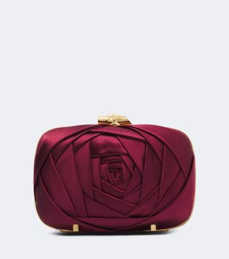 Roger Vivier Pochette Rose Vivier en satin
