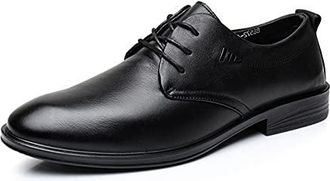 Generic Chaussures habill&eacute;es Oxford for Hommes, Chaussures Derby &agrave; Lacets, Bout Rond, Cuir v&eacute;g&eacute;talien, Basses, antid&eacute;rapantes, Semelles en Caoutchouc, Talon c