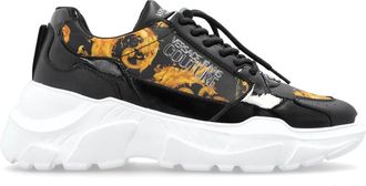 Versace Jeans Couture Femme, Chaussures, Noir, Taille: 41 EU Barocco Pattern Sports Chaussures