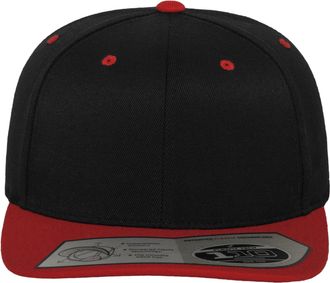 Flexfit 110 Fitted Snapback Cap, Farbe Black/Red, Größe One Size