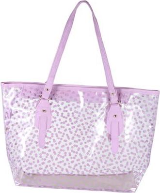 Hemobllo Sac de Plage Étanche PVC pour Femmes Sac à Main à Ronds Design Chic et Accessoire Mode pour Plage et Courses