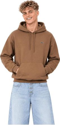 Lacoste Fleece Hoodie - - Sweatshirts & Hoodies - Herren - Braun - S