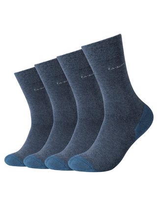 Camano Online Unisex ca-soft walk Socks 4er Pack, Gr&ouml;&szlig;e 35/38,jeans melange